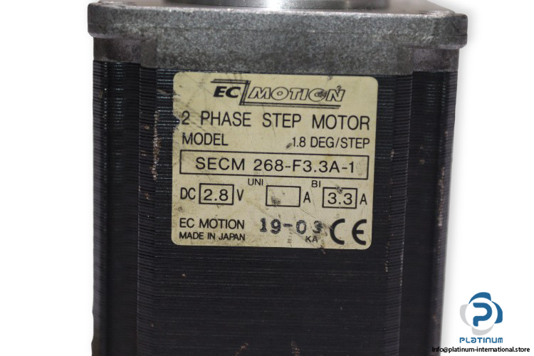 Ec Motion Secm 266 F2 8a 1 Stepper Motor Platinum International